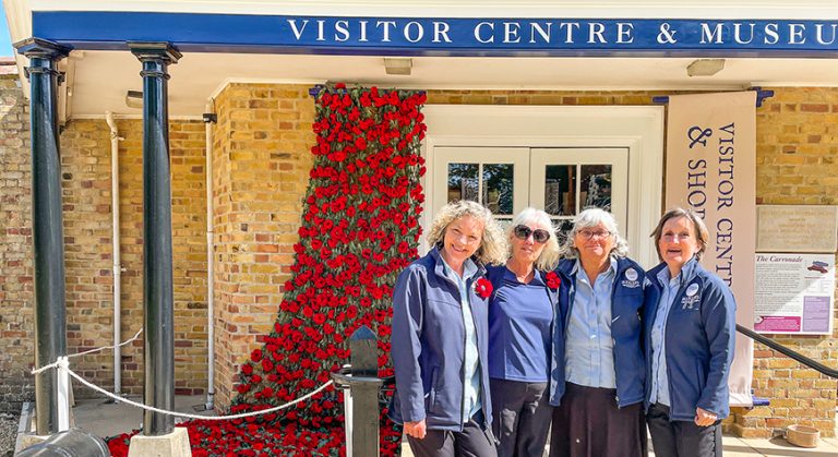 Handmade poppy tribute goes on display at Buckler’s Hard for the 80th ...